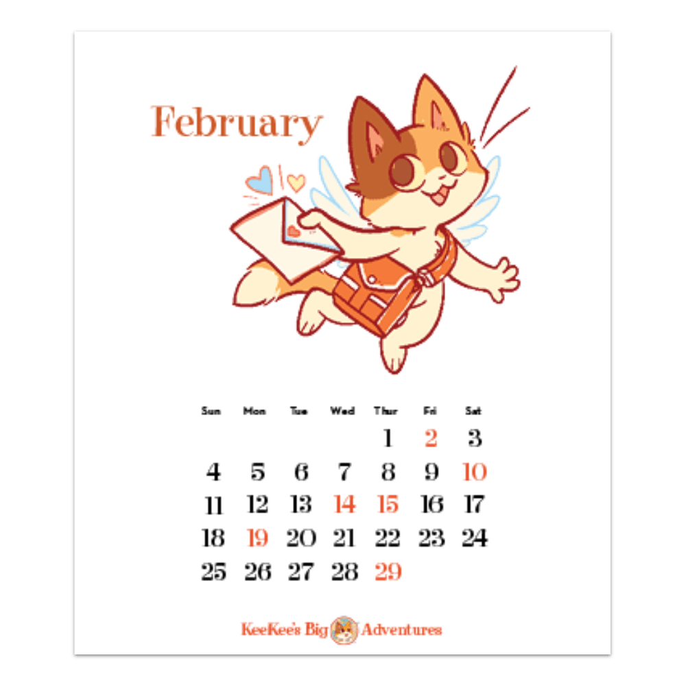 2024 KeeKee Calendar - KeeKee's Big Adventures